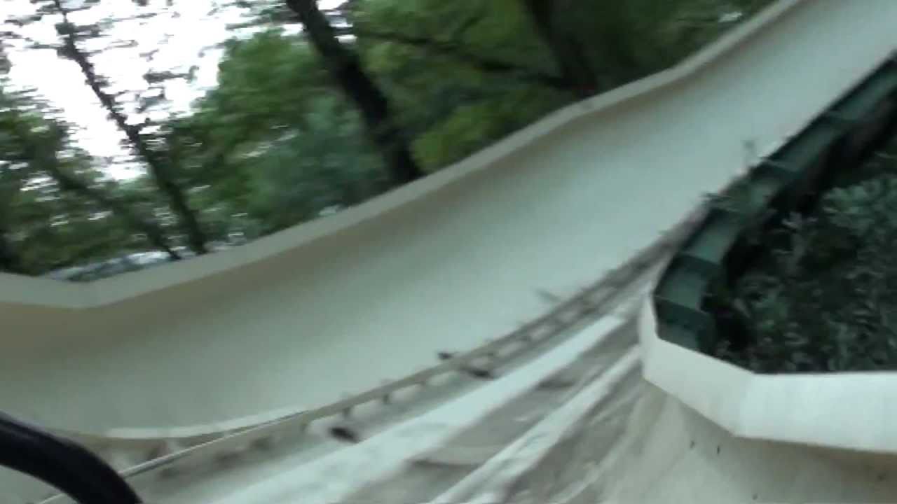 Swiss Bob Efteling Onride Bobslee bobbaan front seat - YouTube