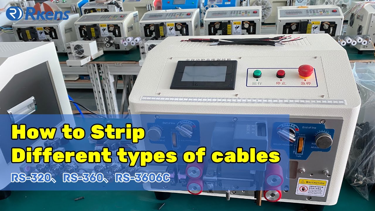 how to cut and strip different cables - YouTube