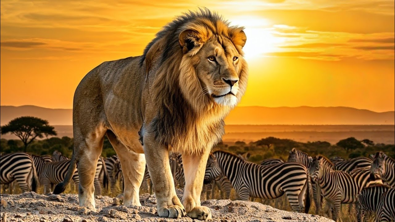 "4K Wild Animals Safari in Africa: Relaxation Film with Calming Music ...