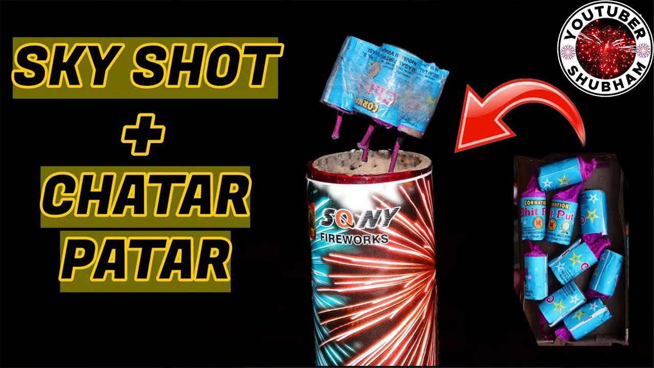 Chatar Patar Inside a Skyshot Pipe - Diwali Experiment - YouTube
