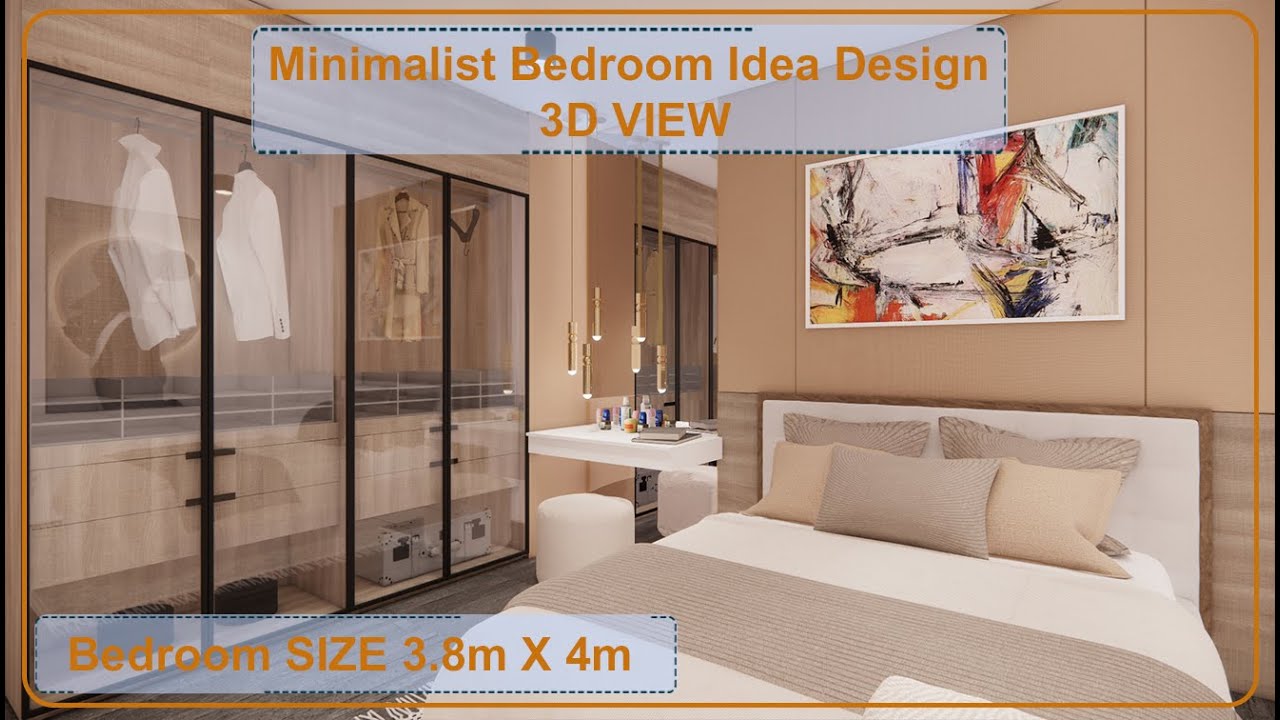 15 SQM BEDROOM Minimalist Bedroom Design Idea Concept #008 - YouTube