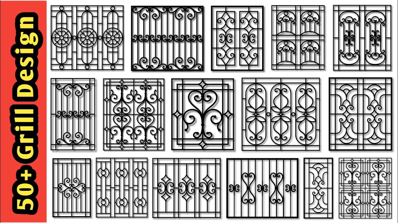 Modern 50+ Window Grill Designs 2024 New Iron Grill Designs latest ...