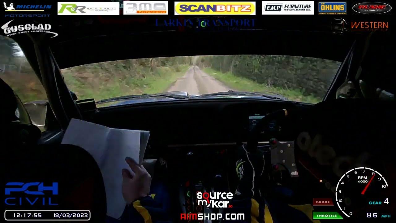 Daniel McKenna and Andrew Grennan Mk2 Escort West Cork Rally 2023 Stage 3 Clogagh - YouTube