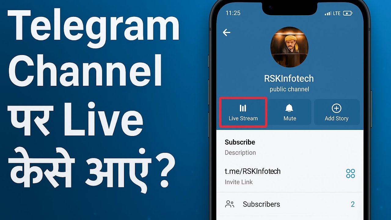 Telegram Channel पर Live कैसे आएं || how to start live stream on ...