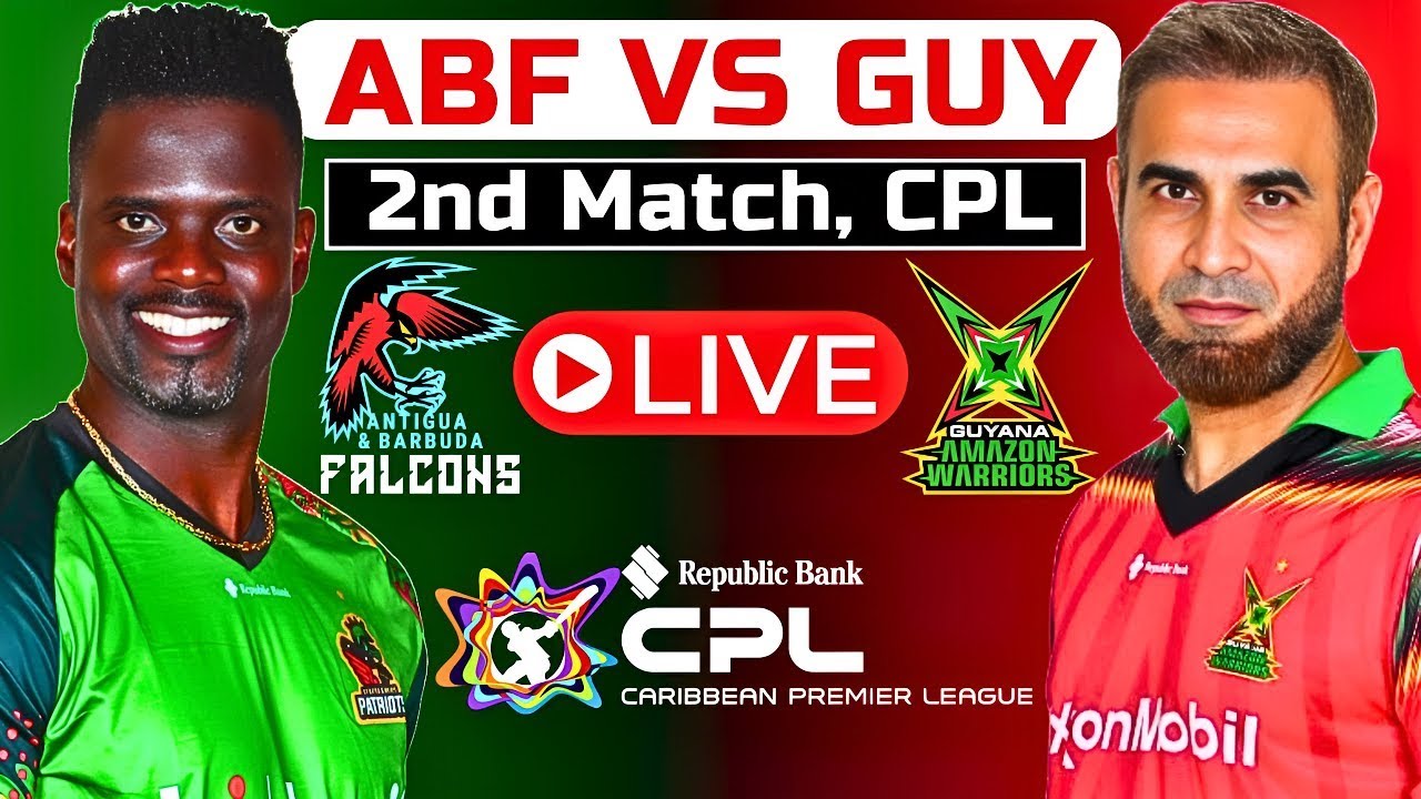 CPL LIVE - Antigua vs Guyana Live | ABF VS GUY Commentary | CPL 2024 ...