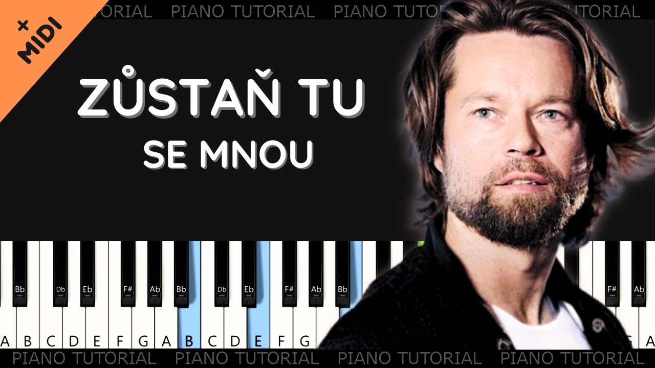 Kryštof - Zůstaň tu se mnou - Za sny (piano tutorial | jak hrát ...