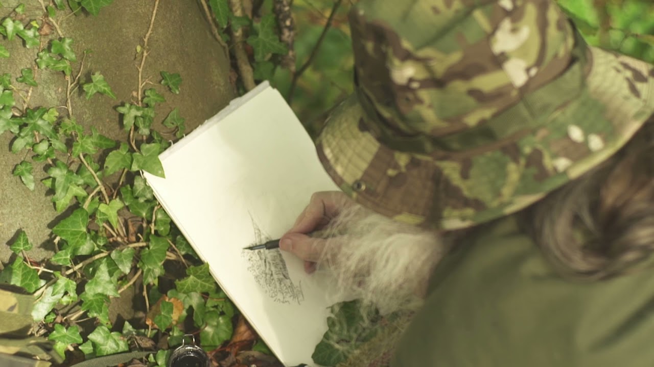 Drawing a Pixie Elders Tree in Pen and Ink - YouTube