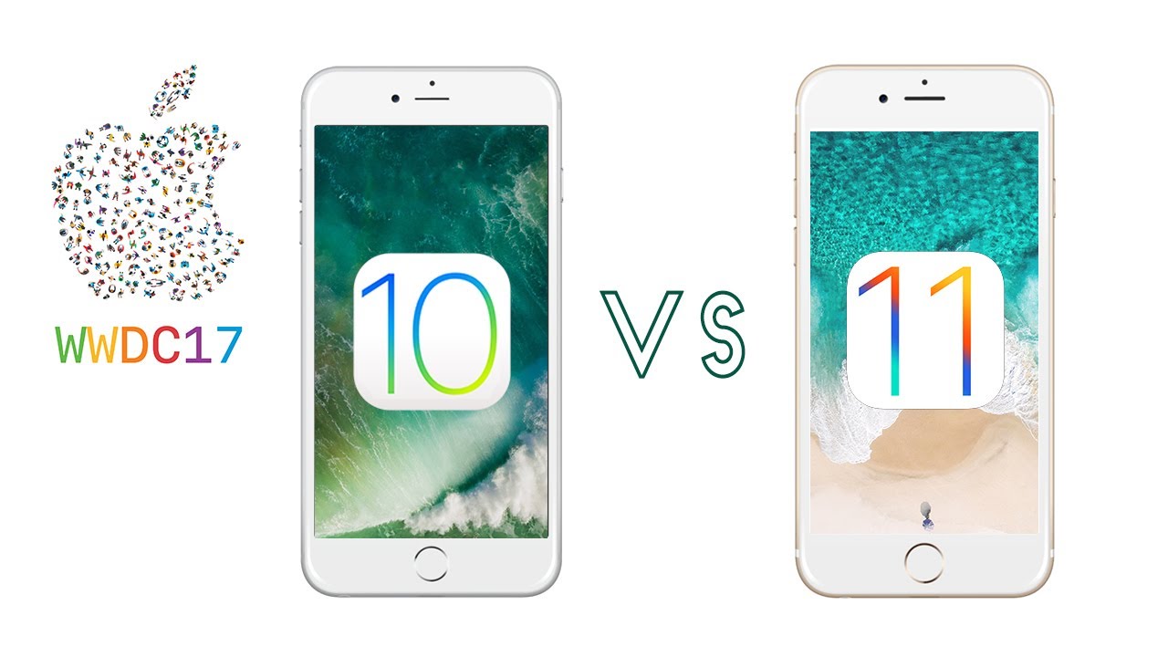 IOS 11 VS IOS 10 - YouTube