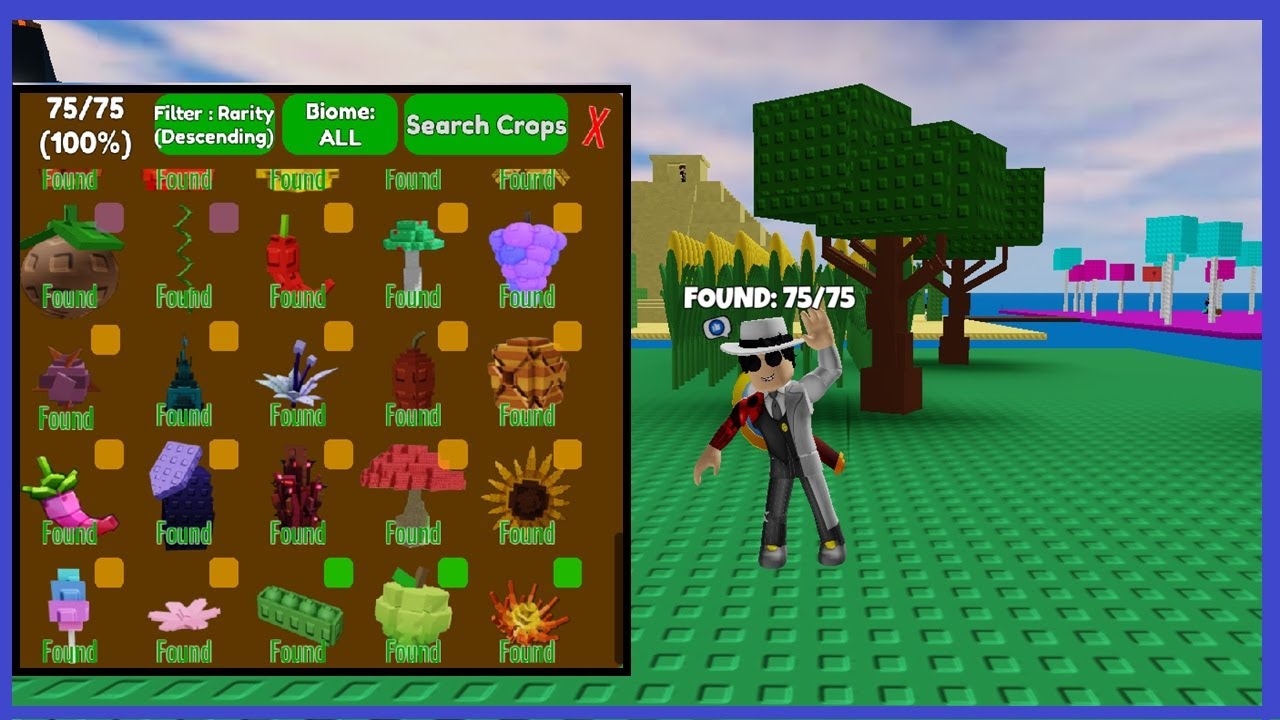 Roblox FIND THE GROW A GARDEN - How to get ALL Fruits and Vegetables ...