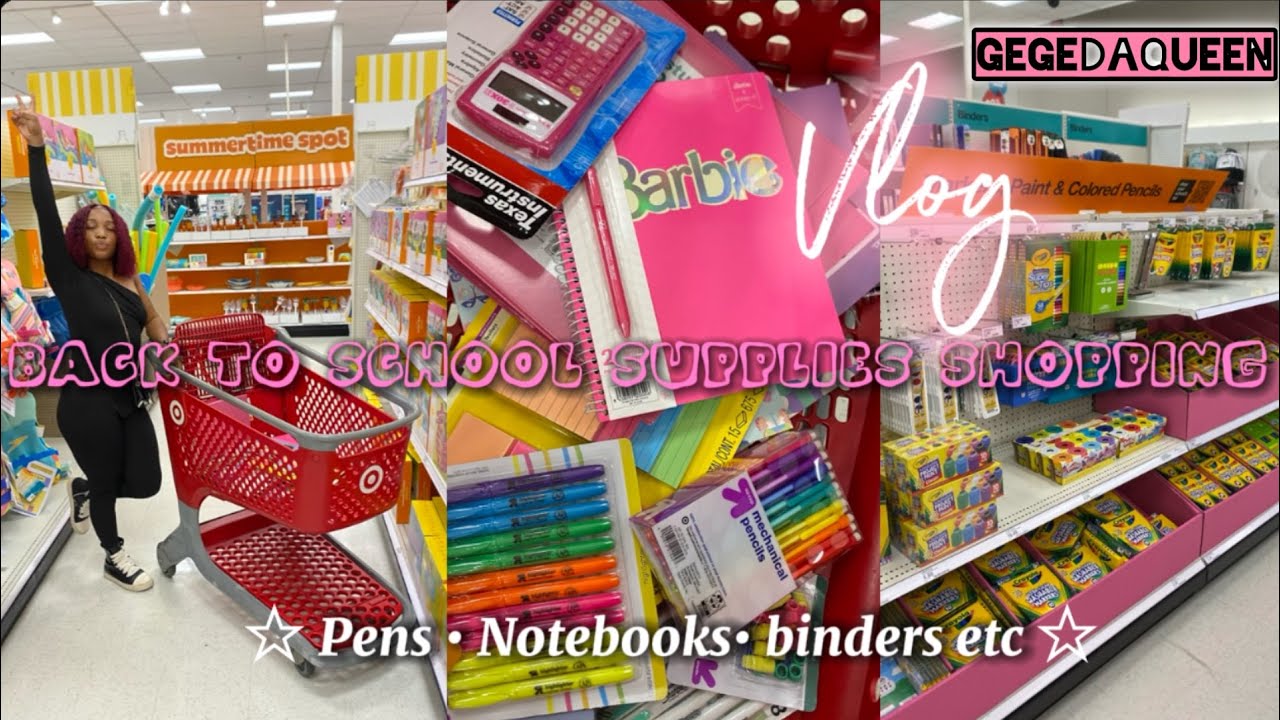 BACK TO SCHOOL SUPPLIES SHOPPING ⁠@TARGET VLOG ☆2024 ||SENIOR YEAR ...