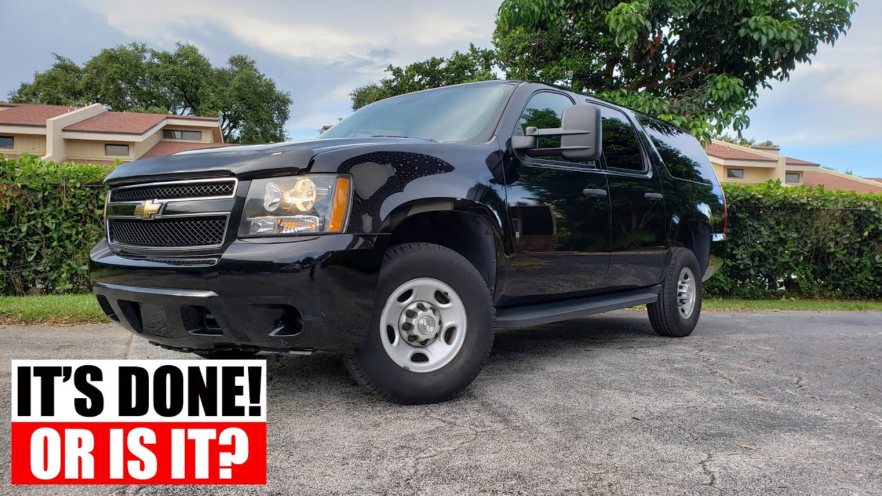 Secret Service 2500 Chevy Suburban is done! Or is it? Cost breakdown ...