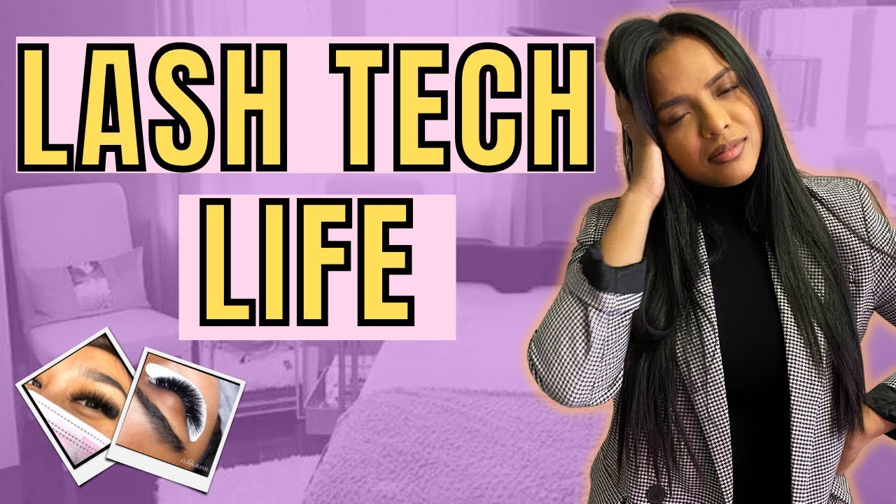 Day in a Life of a Lash Tech | Lash With Me | Volume Lashes | Flowrish ...