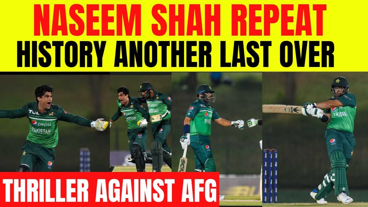 Nasim Shah repeat history in last over | Pakistan to become a new NO.1 ...