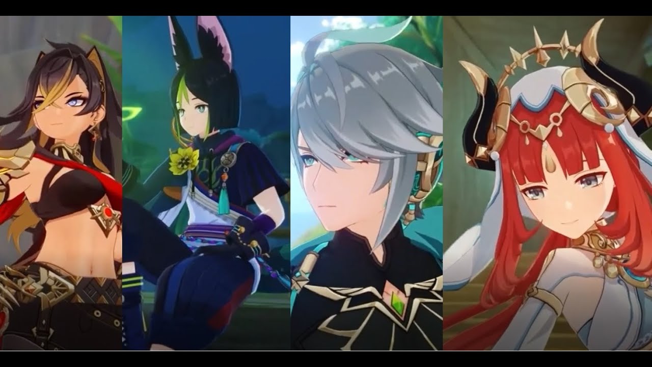 [Genshin Impact] ALL CHARACTERS REVEALED Sumeru Preview Teaser 03: Of ...