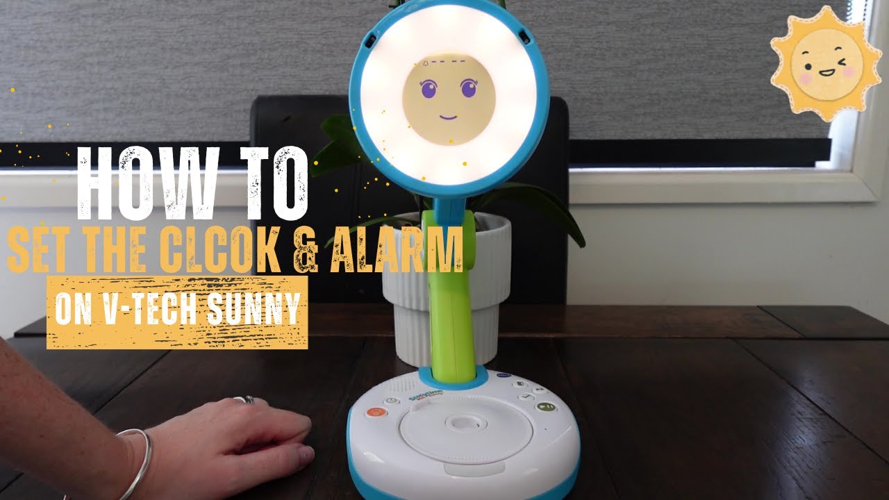 How to set the clock & alarm on VTech Storytime with Sunny - YouTube