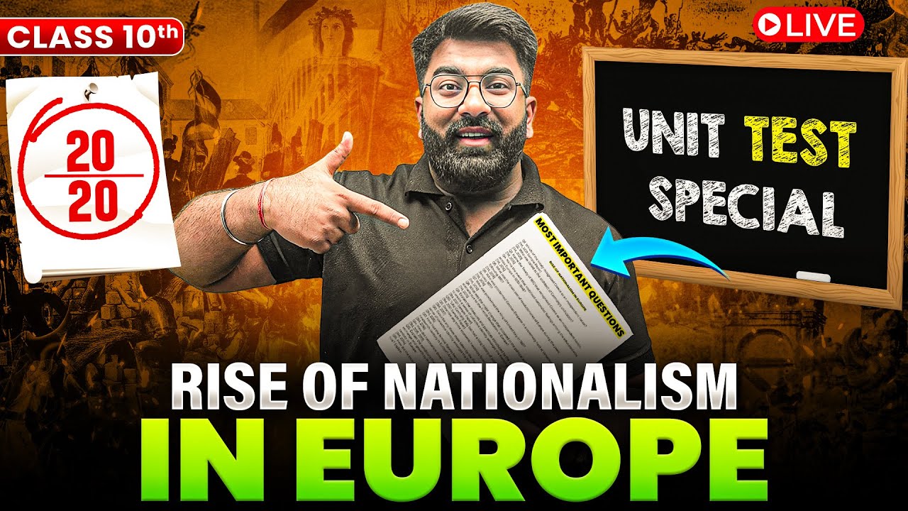 🔴THE RISE OF NATIONALISM IN EUROPE | MOST IMPORTANT QUESTIONS | UNIT ...