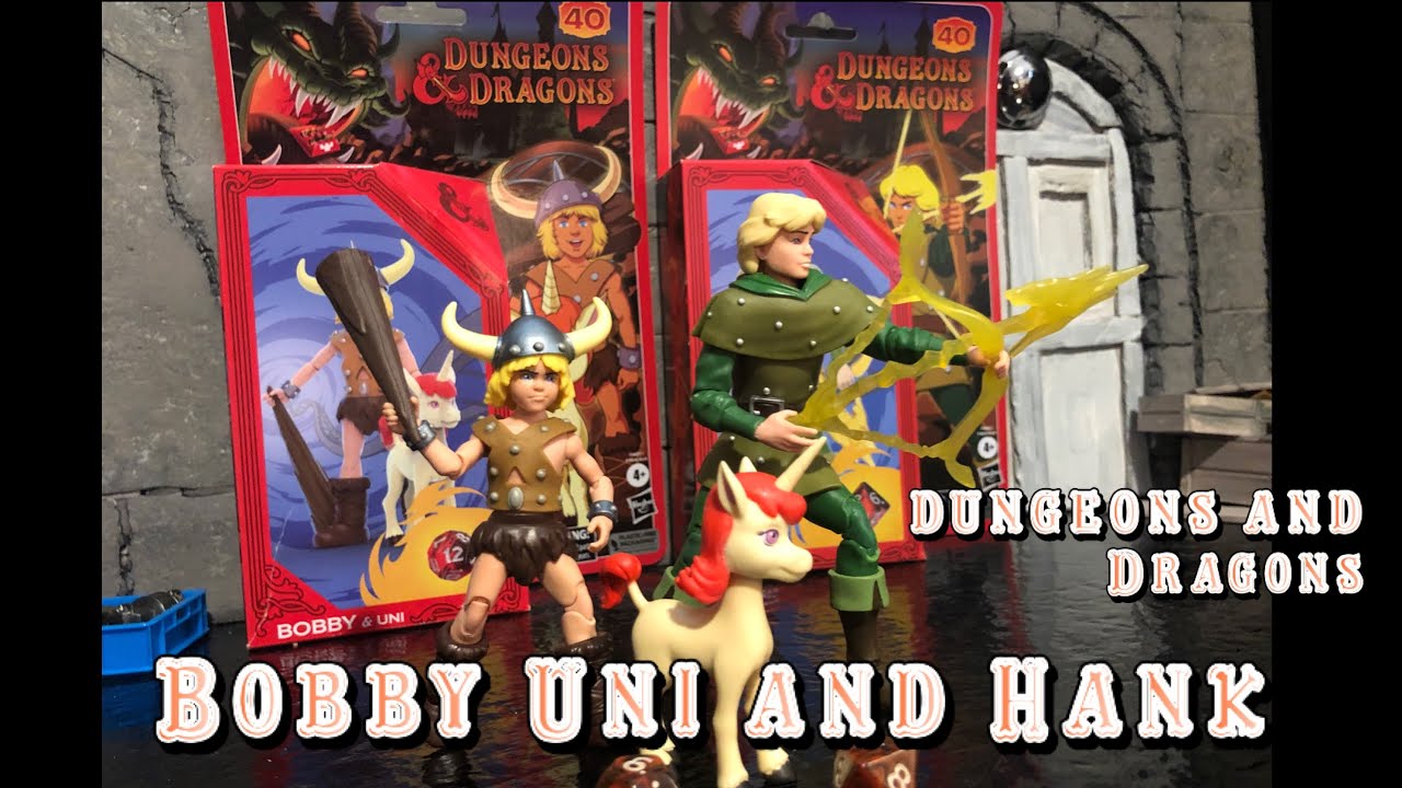 Dungeons and Dragons Hank Bobby Uni action figures Hasbro Pulse Review ...