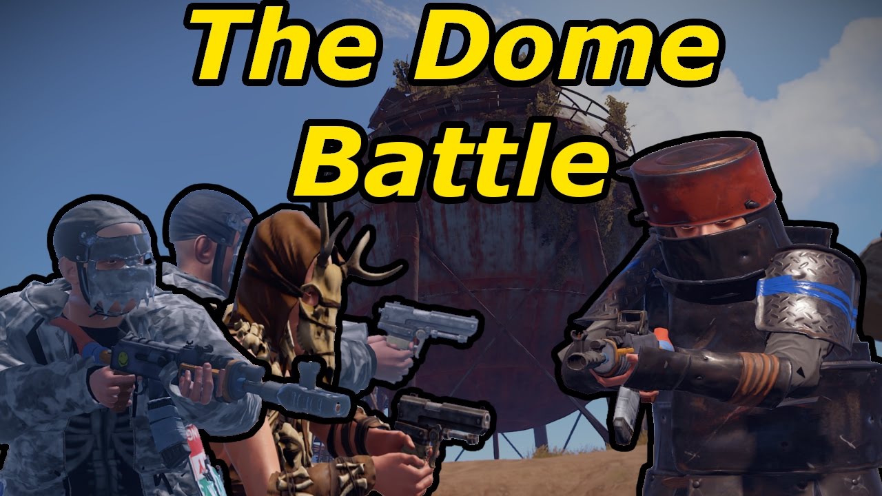 The Dome Battle - Rust With Squad #2 - Mr Bare - YouTube