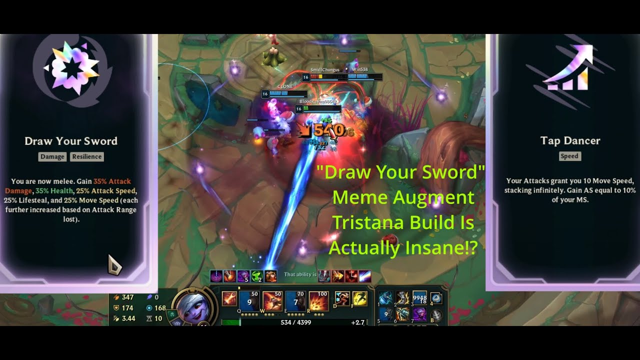 Meme Augment Draw Your Sword Is Actually Busted On Tristana!? League of ...