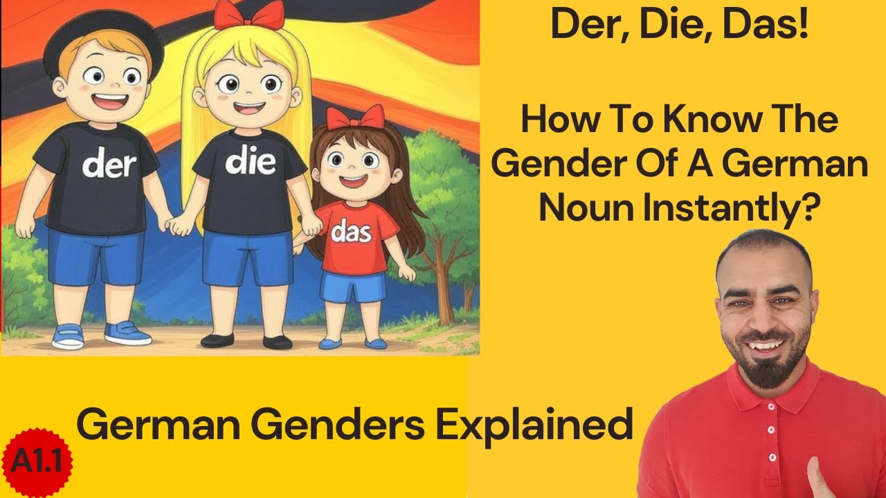 Deutschkurs Lektion 2 A1.1 – Der, Die, or Das? How to Know the Gender ...