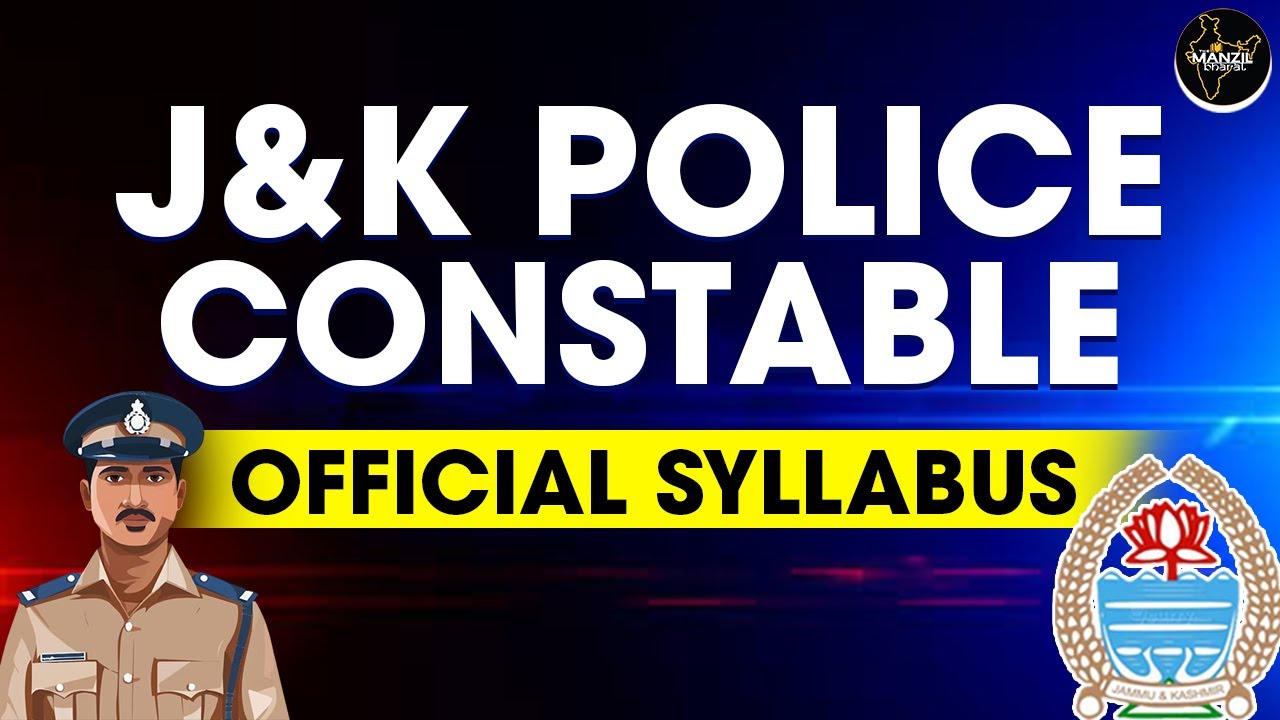OFFICIAL SYLLABUS OF JKP CONSTABLE - YouTube