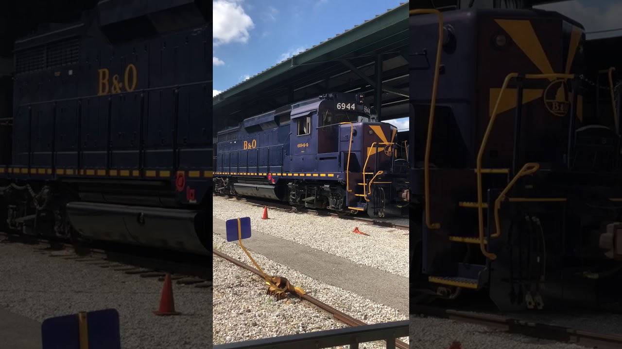 b&o 6944 emd gp30 at the b&o railroad museum in Baltimore Maryland - YouTube