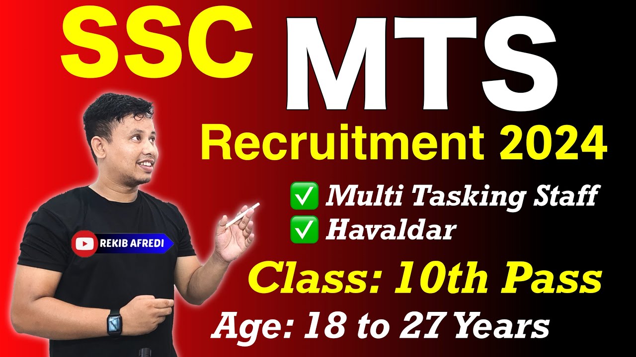SSC MTS Recruitment 2024 || SSC MTS & Havalder Recruitment 2024 || SSC ...