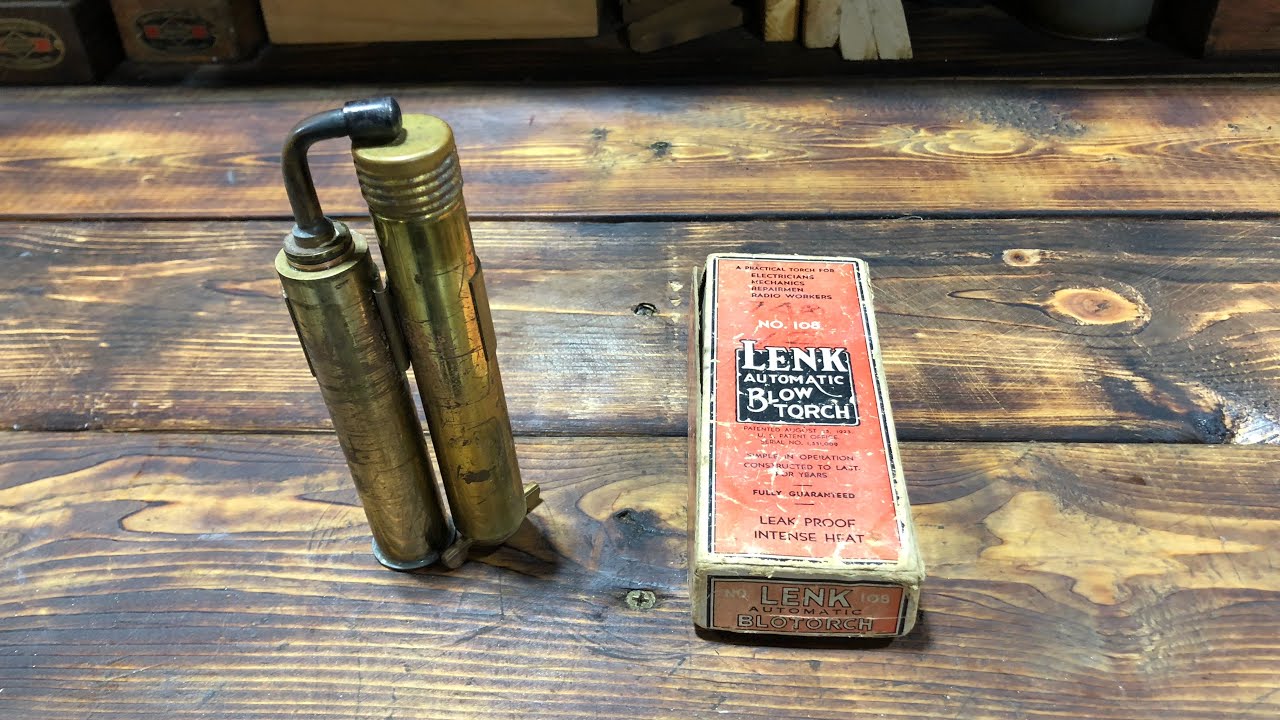 Vintage Lenk Alcohol Torch, Fire Friday - YouTube