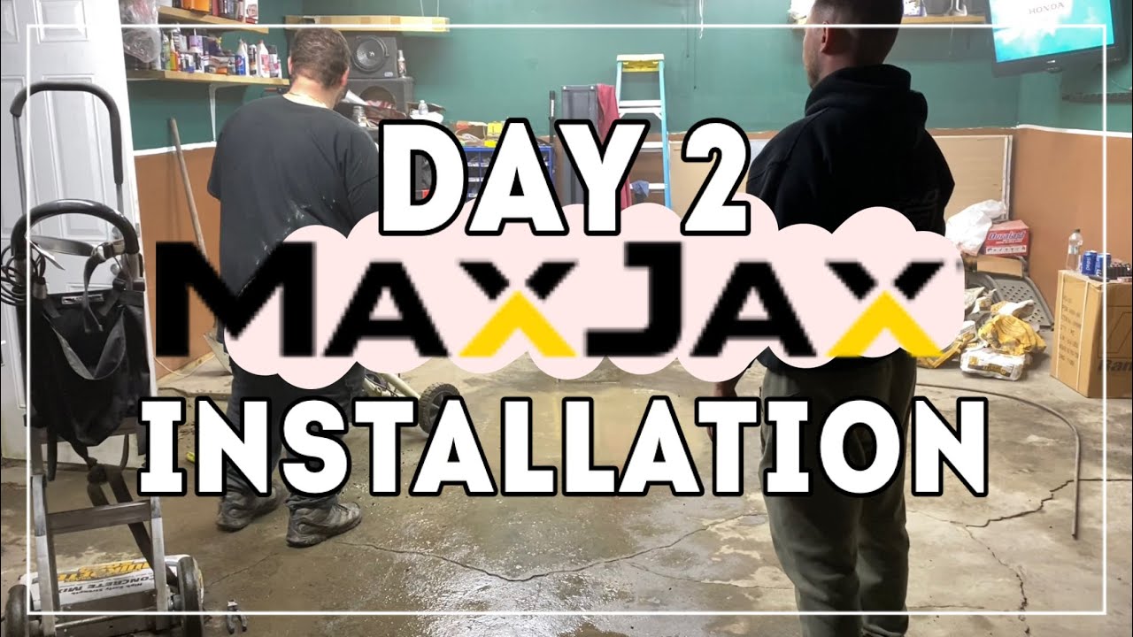 Day 2 @MaxJax Car Lift Installation Preparation - YouTube