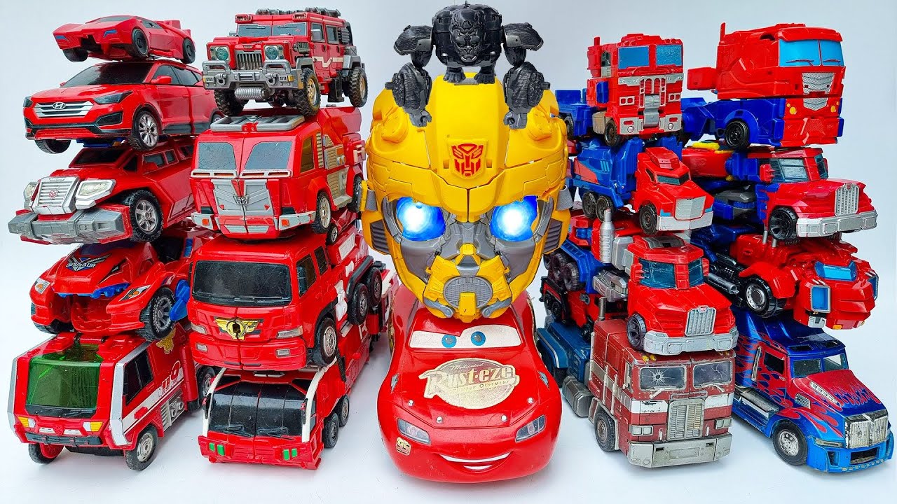 Red Color New TRANSFORMERS Leader: OPTIMUSPRIME Truk - TRANSPORTING ...