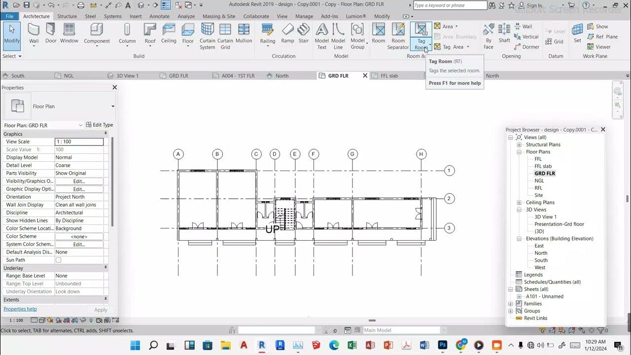HOW TO NAME SPACES USING REVIT ARCHITECTURE - YouTube