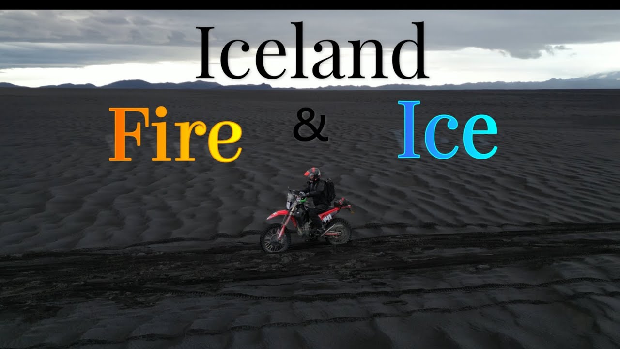 Explore360 - Iceland fire and ice 'black edition' tour on a Honda 450L - YouTube
