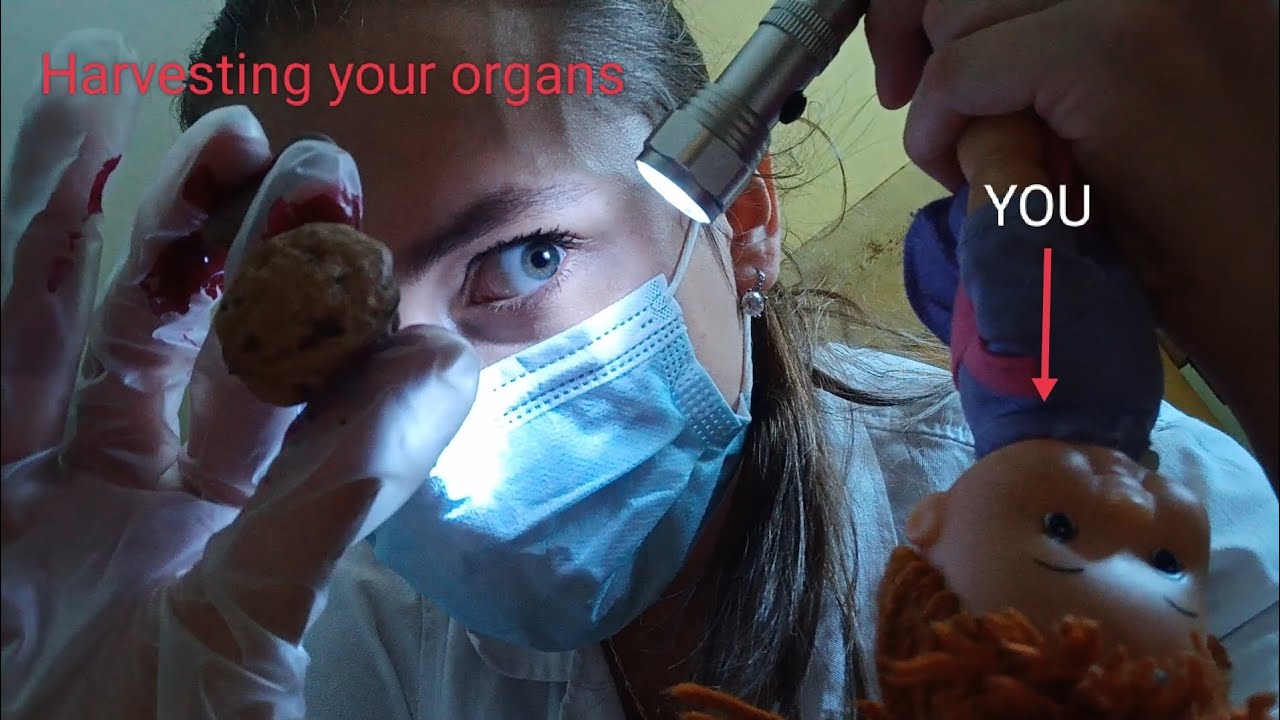 ASMR evil person harvests your organs (you're a doll) - YouTube