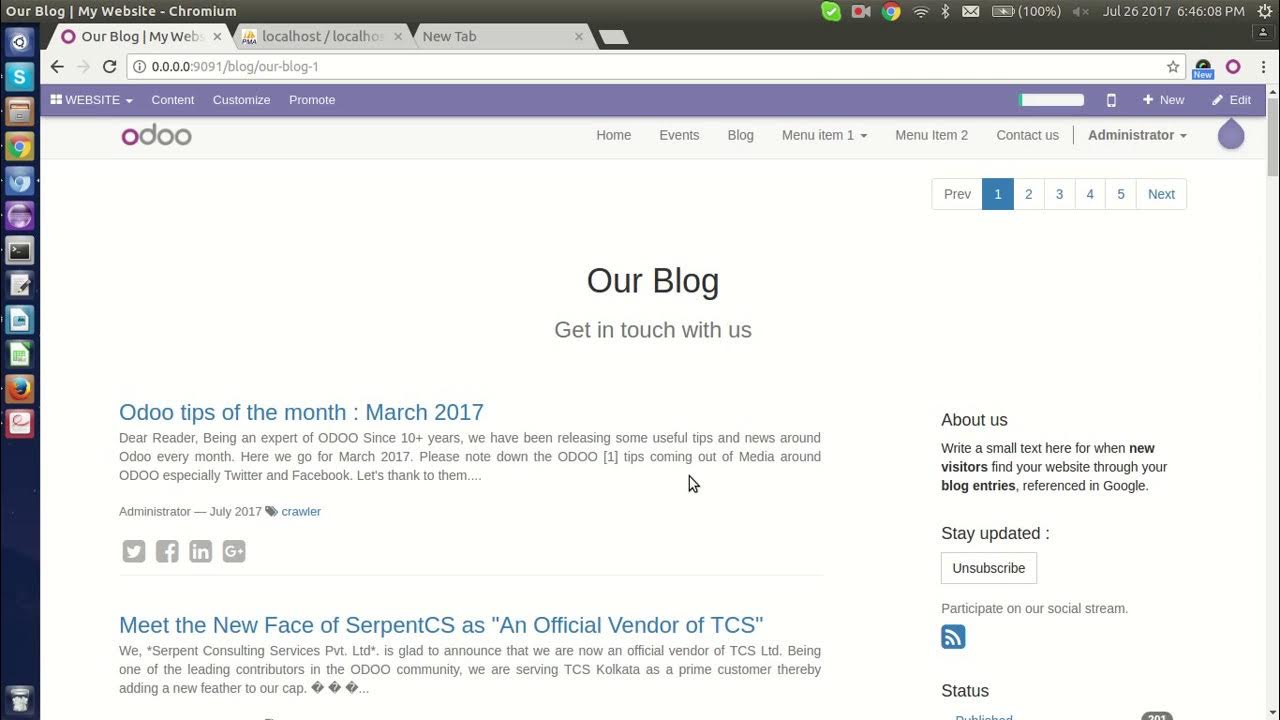 Website Migration - Wordpress to Odoo by SerpentCS - YouTube