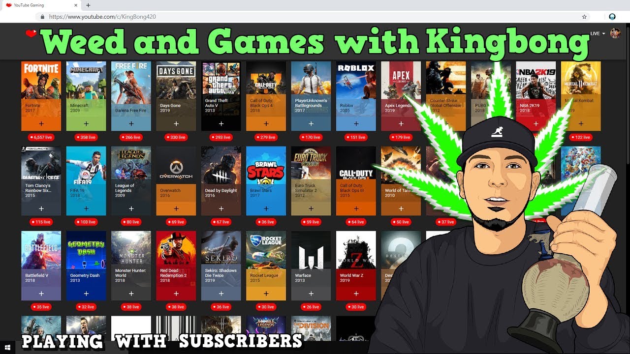 Fortnite and Weed 🔥 Weed and Games 🎮 Smoke Weed Every Day KingBong 420 ...