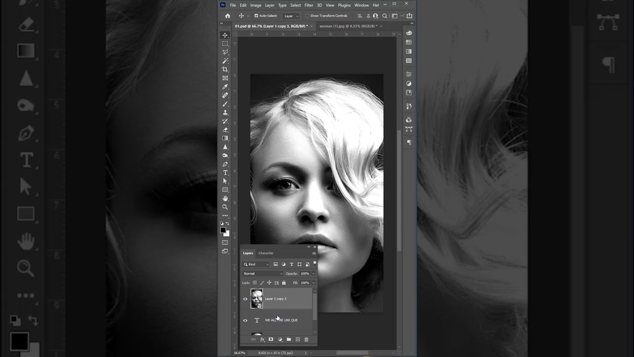 How To Create Text Portrait Effect In Photoshop YouTube How To Create Text Portrait Effect In Photoshop YouTube