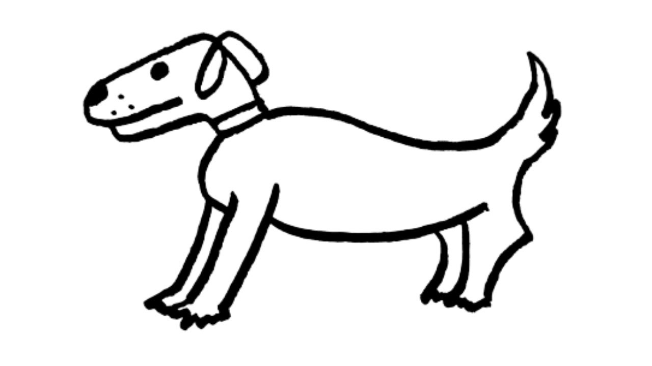 Realistic Drawing Tutorial: How to Draw a Standing Dog Step by Step ...