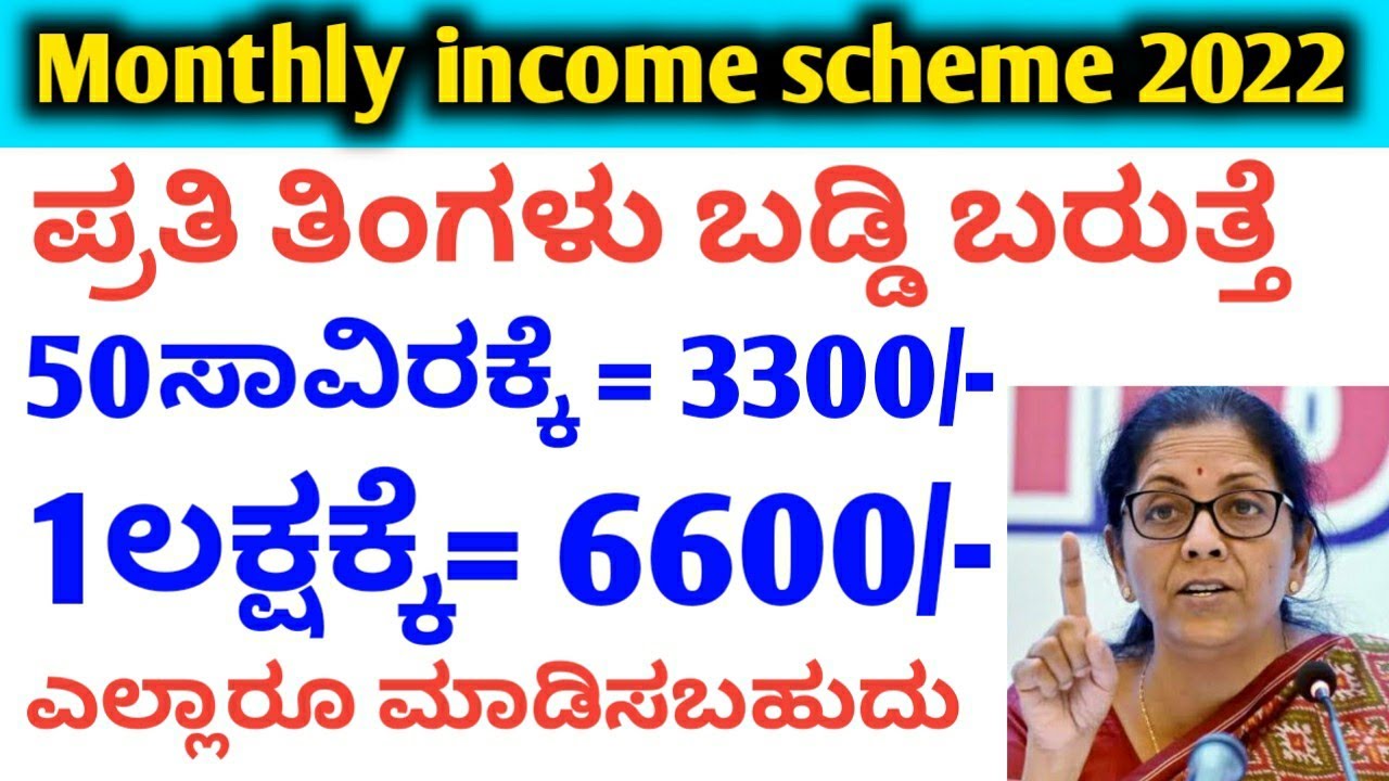 Monthly income scheme benefits, interest rate calculated,eligibility ...