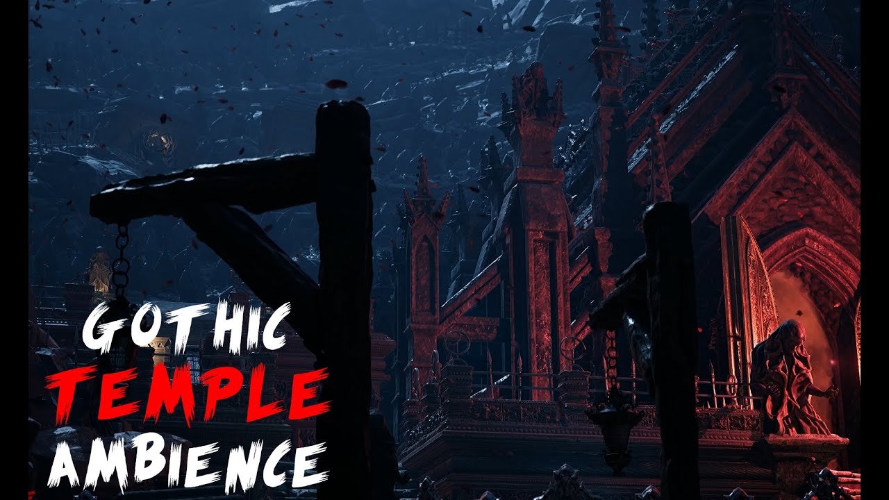 🎃 Gothic Temple | HORROR AMBIENCE | ASMR - YouTube