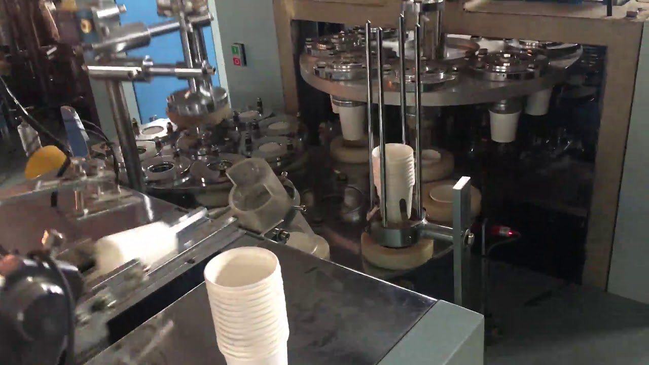 SINI-Machinery slow speed paper cup machine - YouTube