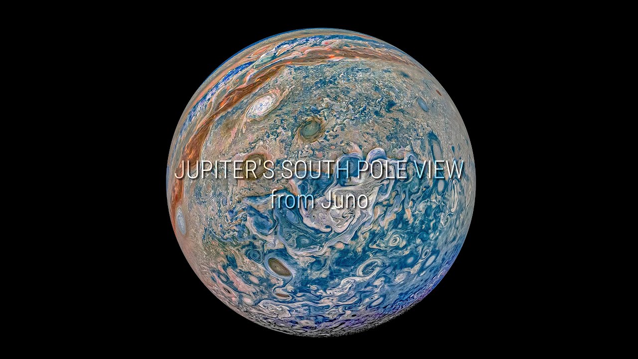 Jupiter's South Pole View from Juno - YouTube