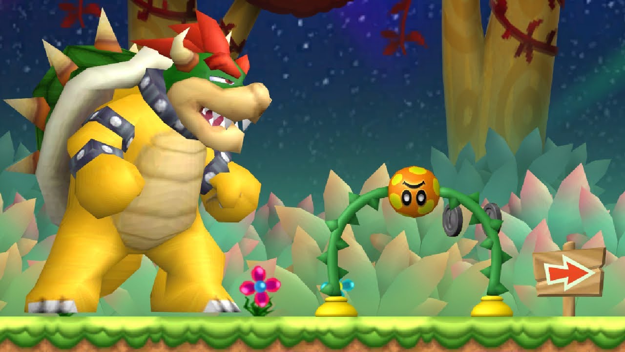 Giant Dark New Super Mario Bros. Wii Bowser - Walkthrough - #09 - YouTube
