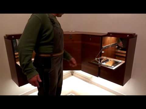 WOODMAN: Suspended corner home bar / Подвесной угловой бар.