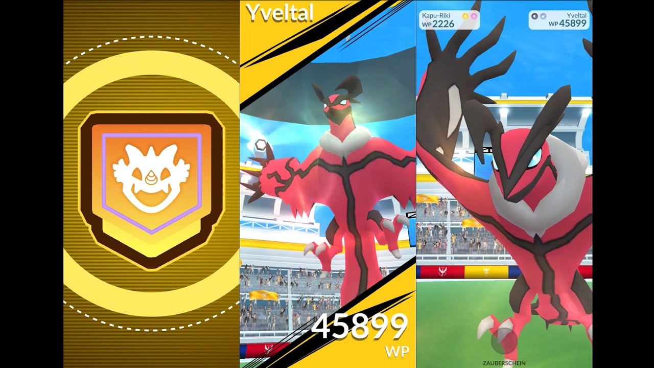 Pokemon Go ポケモンGo Legendärer Level 5 Yveltal Raid 伝説レイドバトル イベルタル 45899 ...