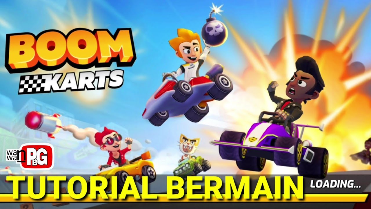 Tutorial Bermain Game Boom Karts - Multiplayer Kart Racing - YouTube