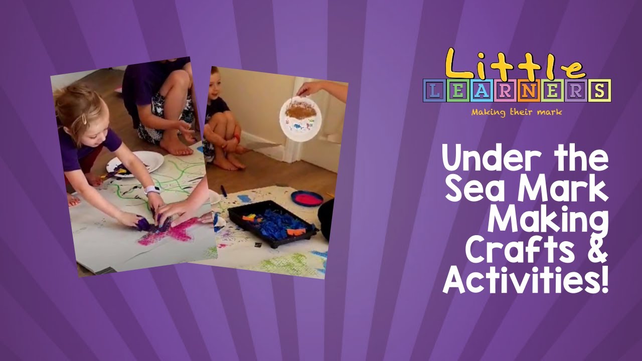 Under the Sea Themed Mark Making Crafts & Activities for Kids - YouTube