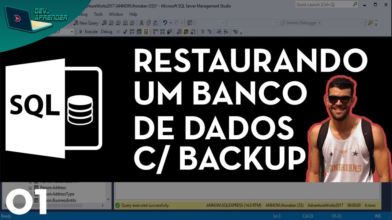SQL Aula 01 - Restaurando um banco de dados - YouTube