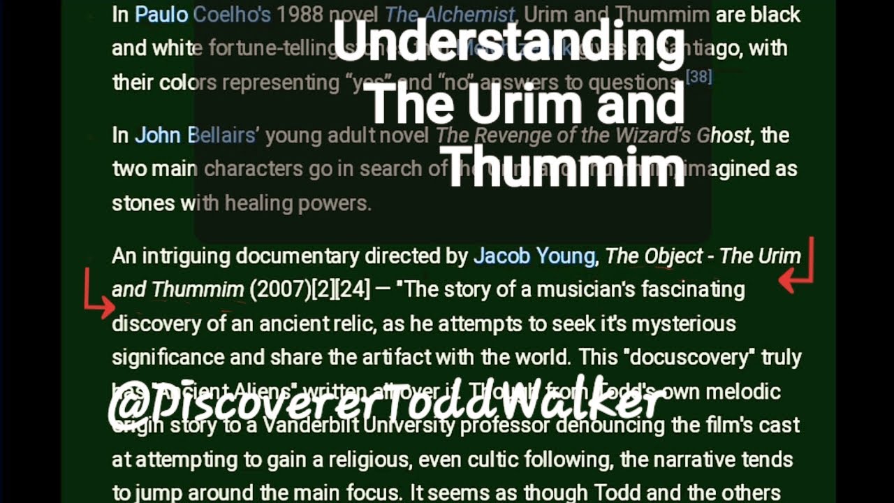 Understanding The Urim and Thummim | God's Communication Device # ...