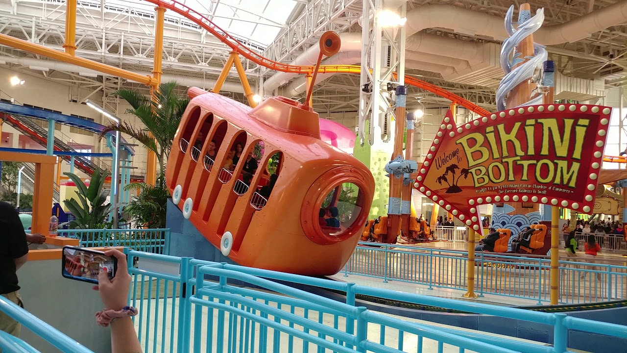 BIKINI BOTTOM BUS RIDE AMERICAN DREAM NICKELODEON UNIVERSE in ...