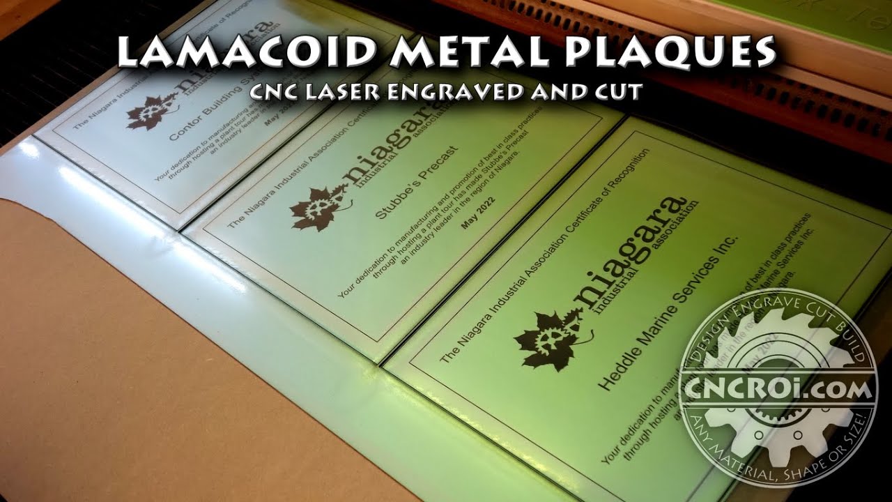 Custom Lamacoid Metal Plaques - YouTube